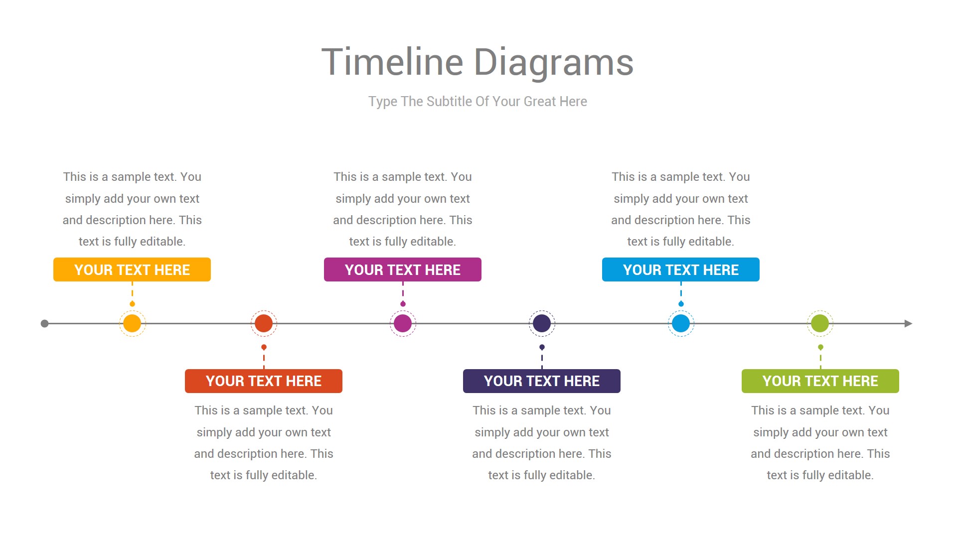 Timeline Diagrams PowerPoint Template by Neroox | GraphicRiver