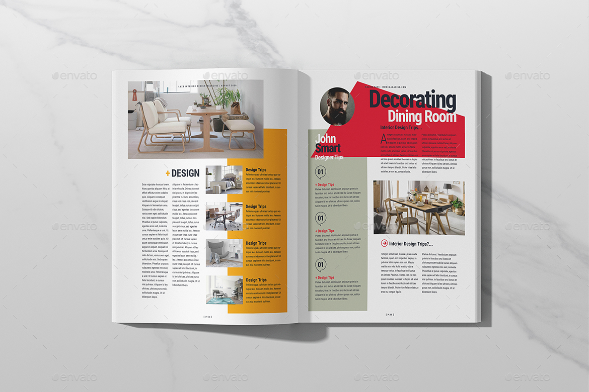 Furniture / Interior Design Magazine, Print Templates | GraphicRiver