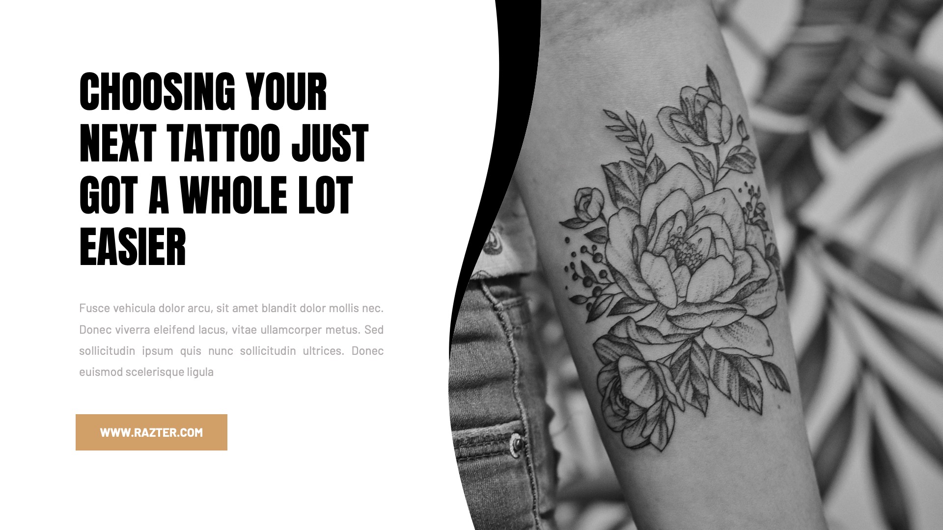 RAZTER - Tattoo Studio & Piercing Powerpoint Template, Presentation ...
