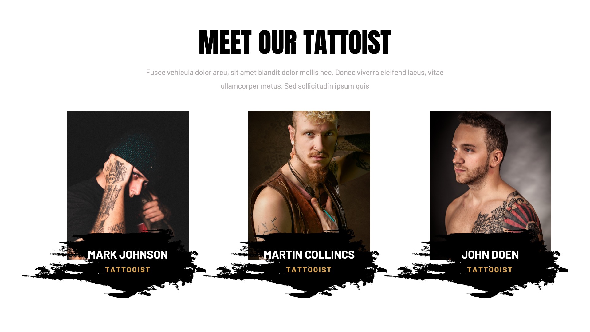 RAZTER - Tattoo Studio & Piercing Powerpoint Template, Presentation ...