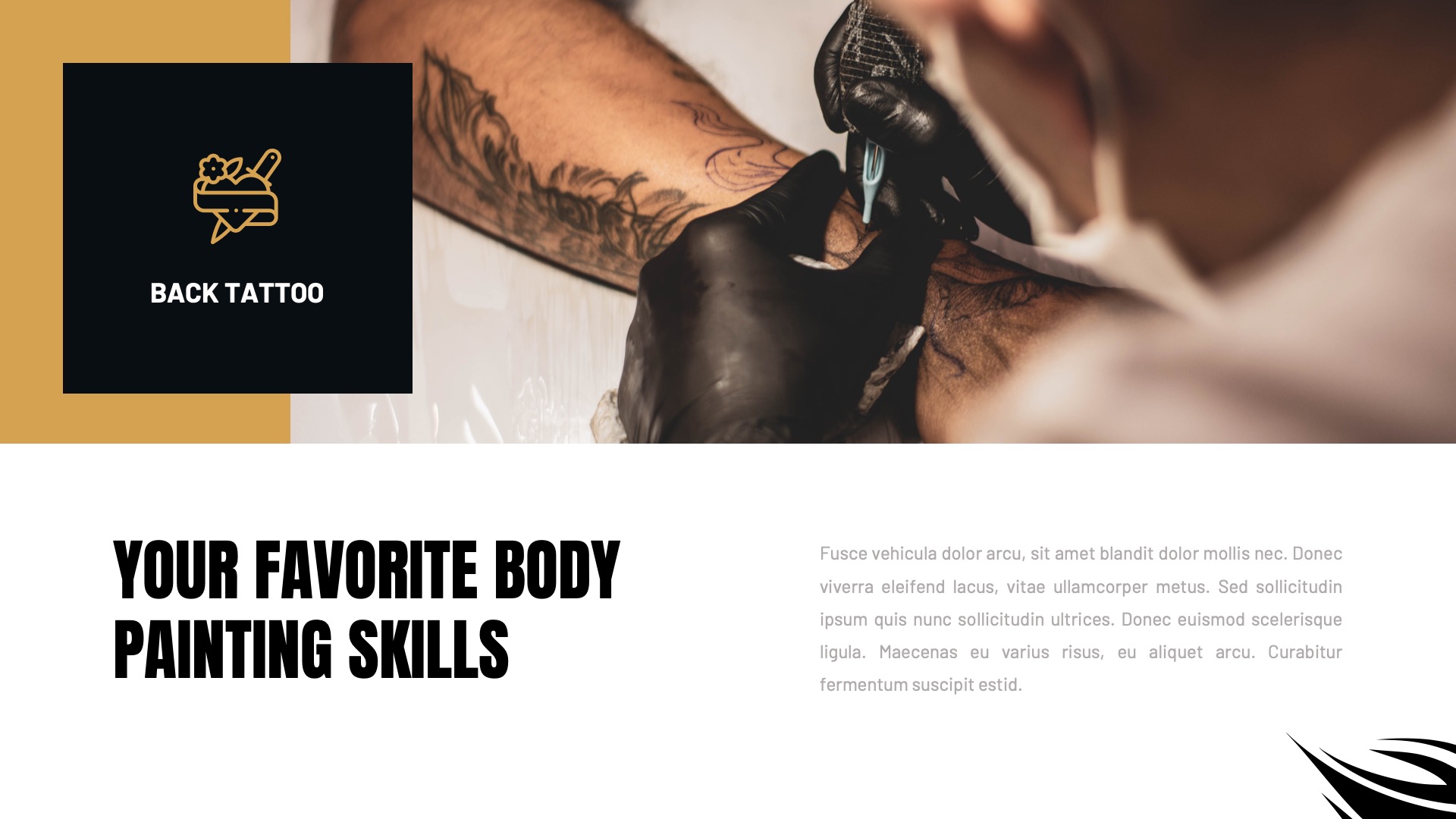 RAZTER - Tattoo Studio & Piercing Powerpoint Template, Presentation ...