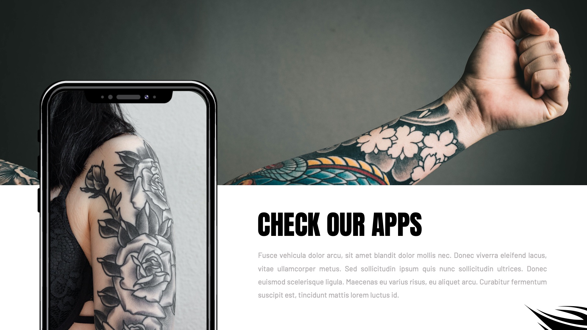 RAZTER - Tattoo Studio & Piercing Powerpoint Template, Presentation ...