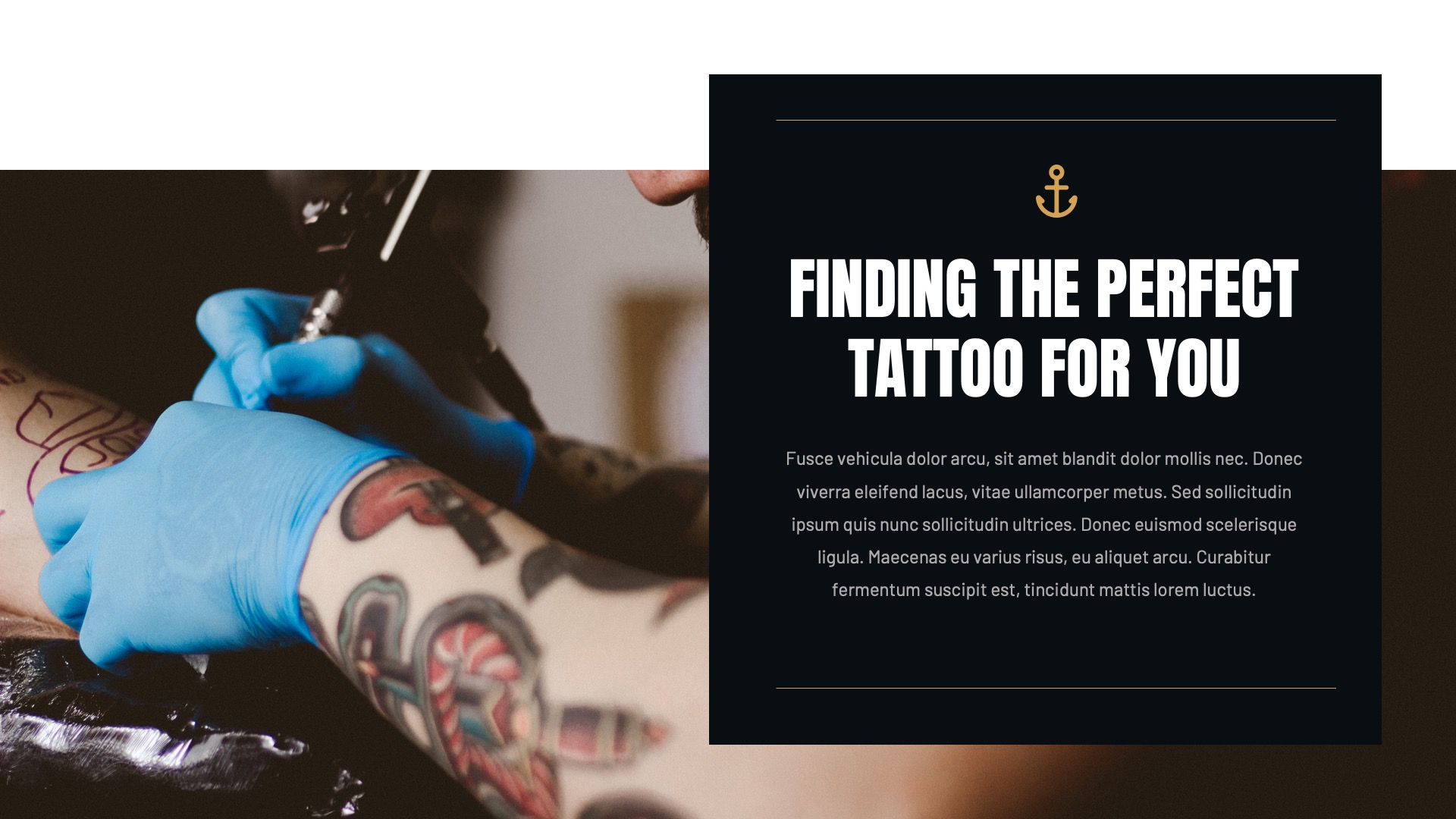 RAZTER - Tattoo Studio & Piercing Powerpoint Template, Presentation ...