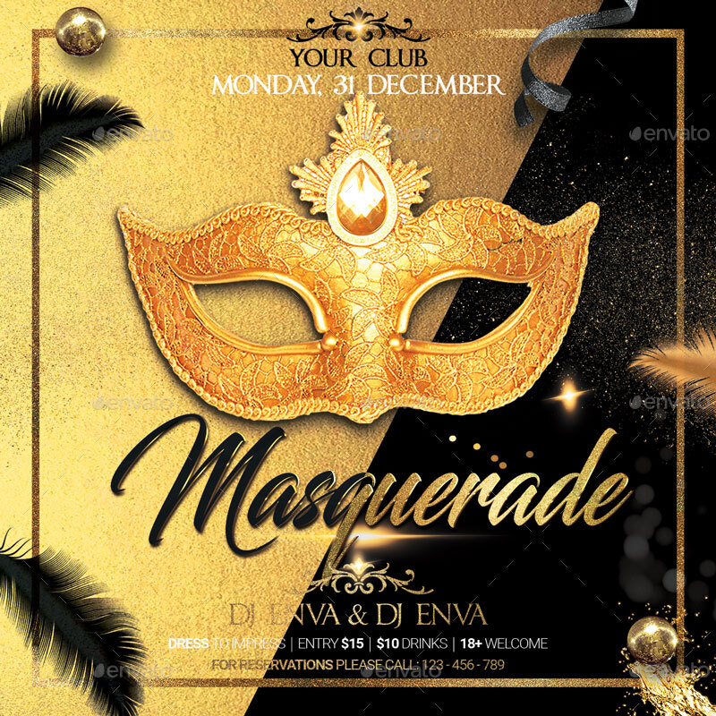 Masquerade, Print Templates | GraphicRiver