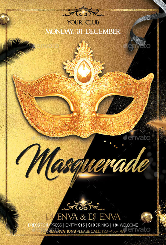 Masquerade, Print Templates | GraphicRiver