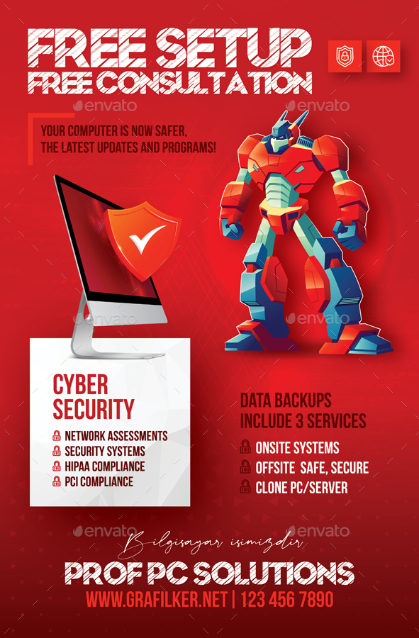 Computer Service Bundle Templates, Print Templates | GraphicRiver