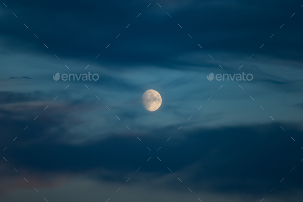 Daytime Full Moon Stock Photo by NevenKrcmarek | PhotoDune