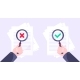 Correct and Reject Document Verification Concept, Vectors | GraphicRiver