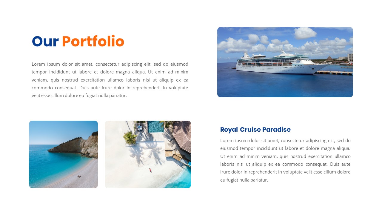 Royal Cruise - Cruise Ship Powerpoint Template, Presentation Templates