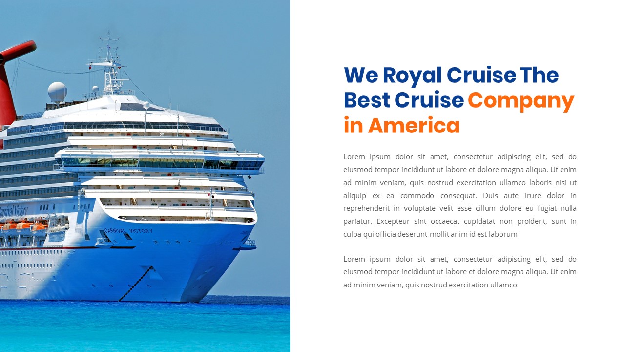 Royal Cruise - Cruise Ship Powerpoint Template, Presentation Templates