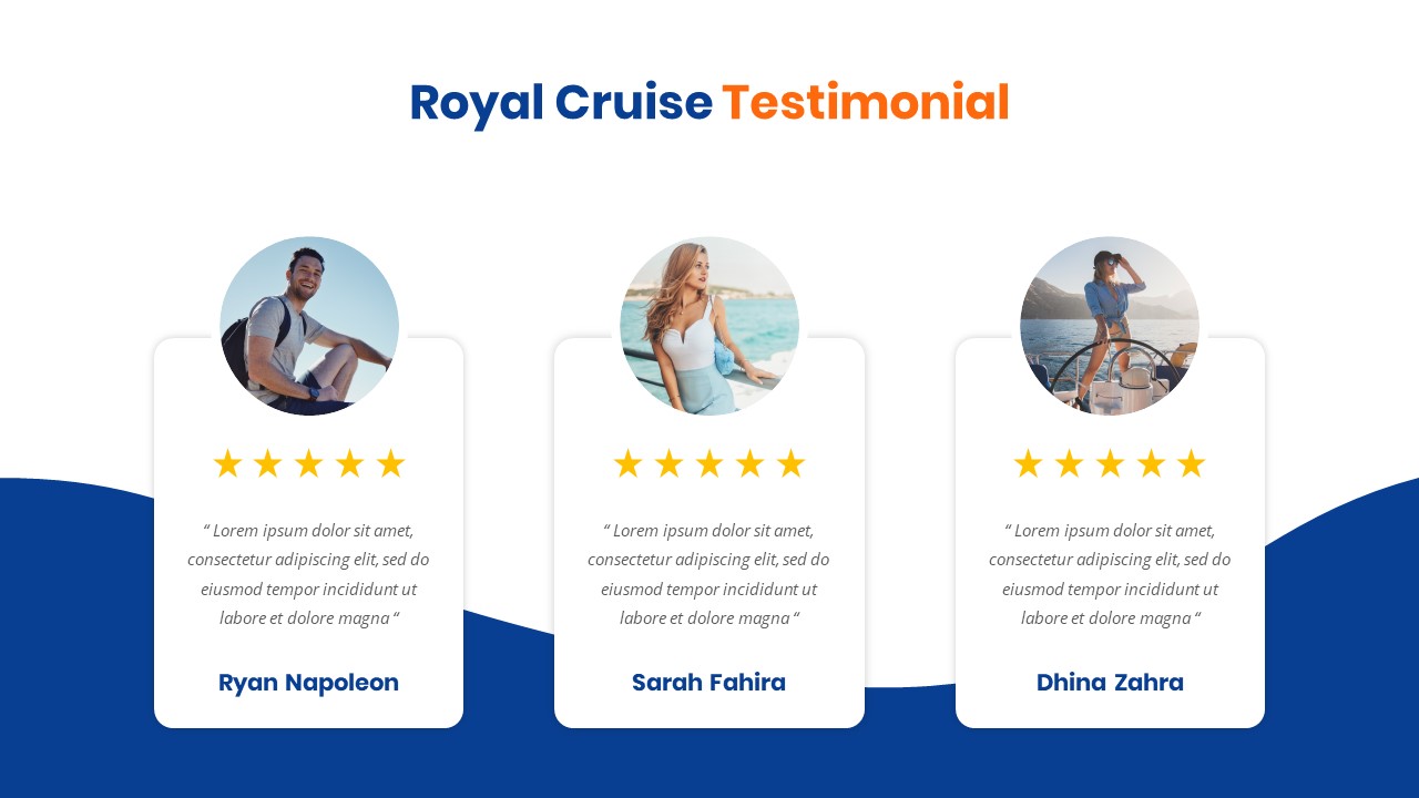 Royal Cruise - Cruise Ship Powerpoint Template, Presentation Templates