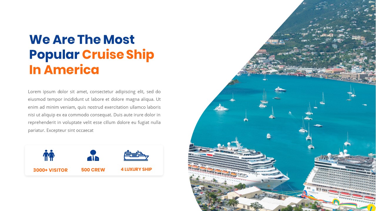 Royal Cruise - Cruise Ship Powerpoint Template, Presentation Templates