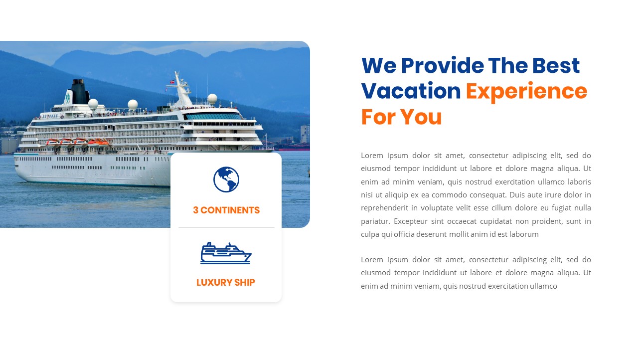 Royal Cruise - Cruise Ship Powerpoint Template, Presentation Templates