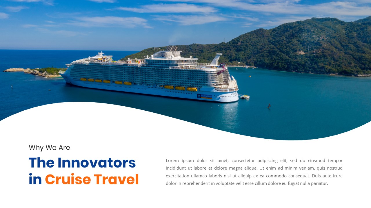 Royal Cruise - Cruise Ship Powerpoint Template, Presentation Templates