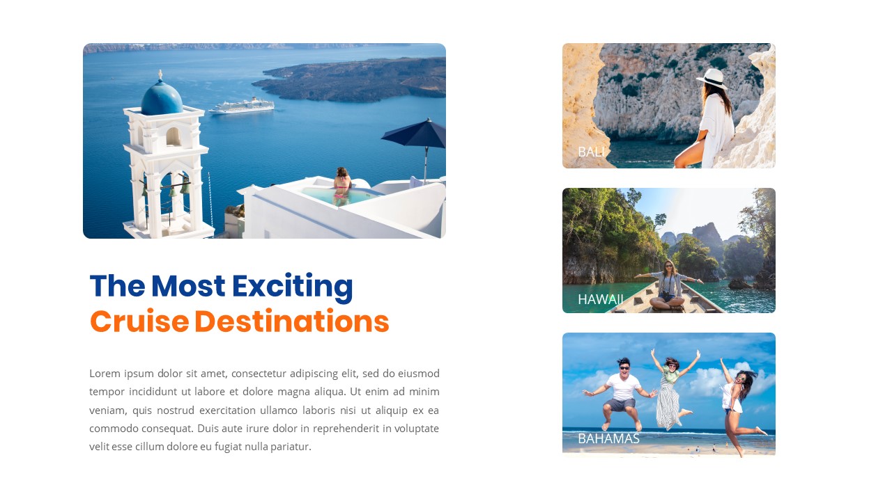 Royal Cruise - Cruise Ship Powerpoint Template, Presentation Templates