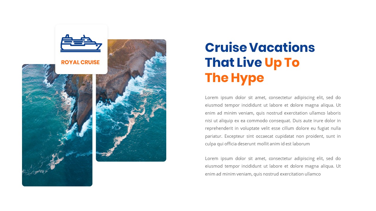Royal Cruise - Cruise Ship Powerpoint Template, Presentation Templates