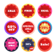 50 Discount Badges by thedighital | GraphicRiver