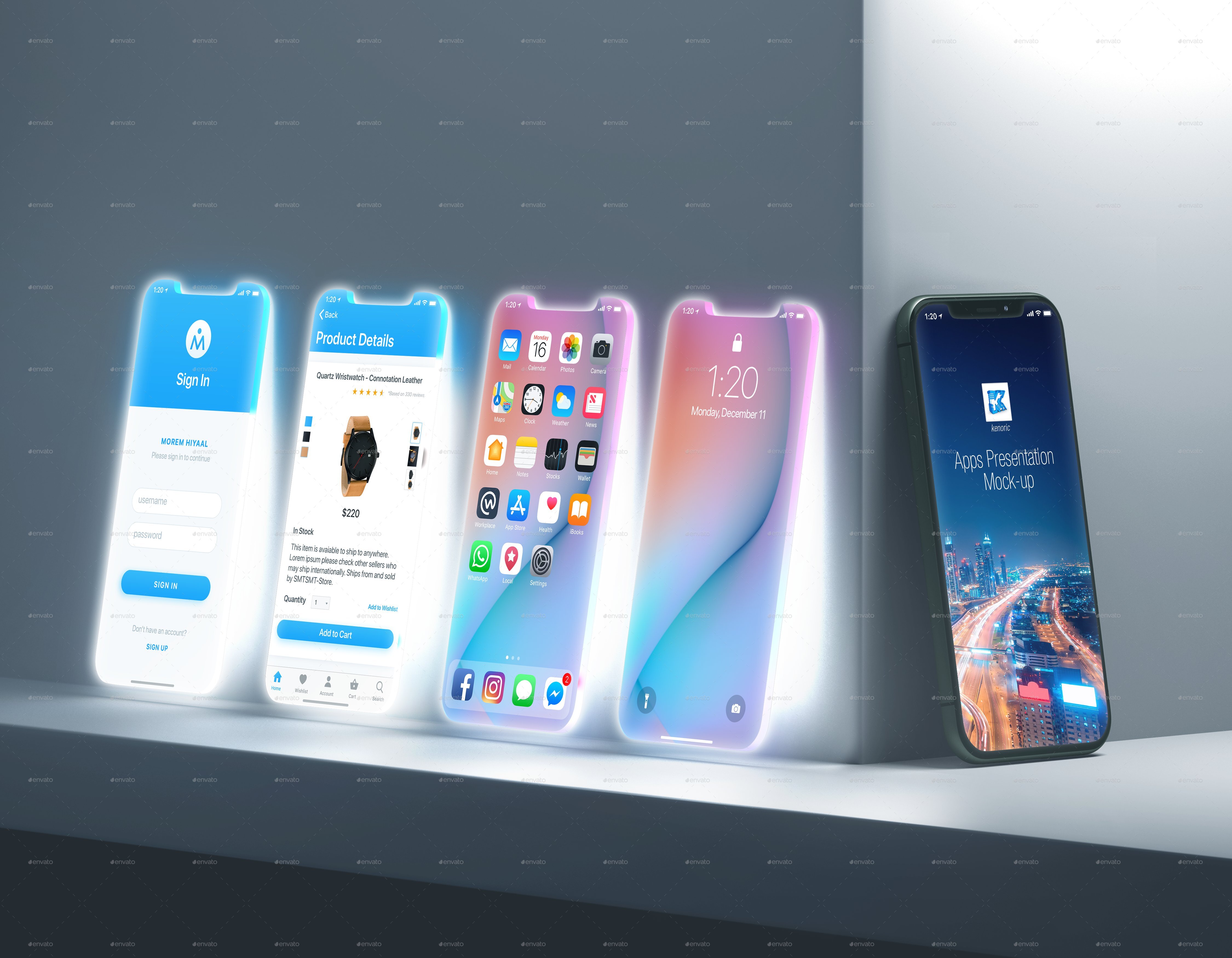 Apps Presentation Mock-up v2, Graphics | GraphicRiver