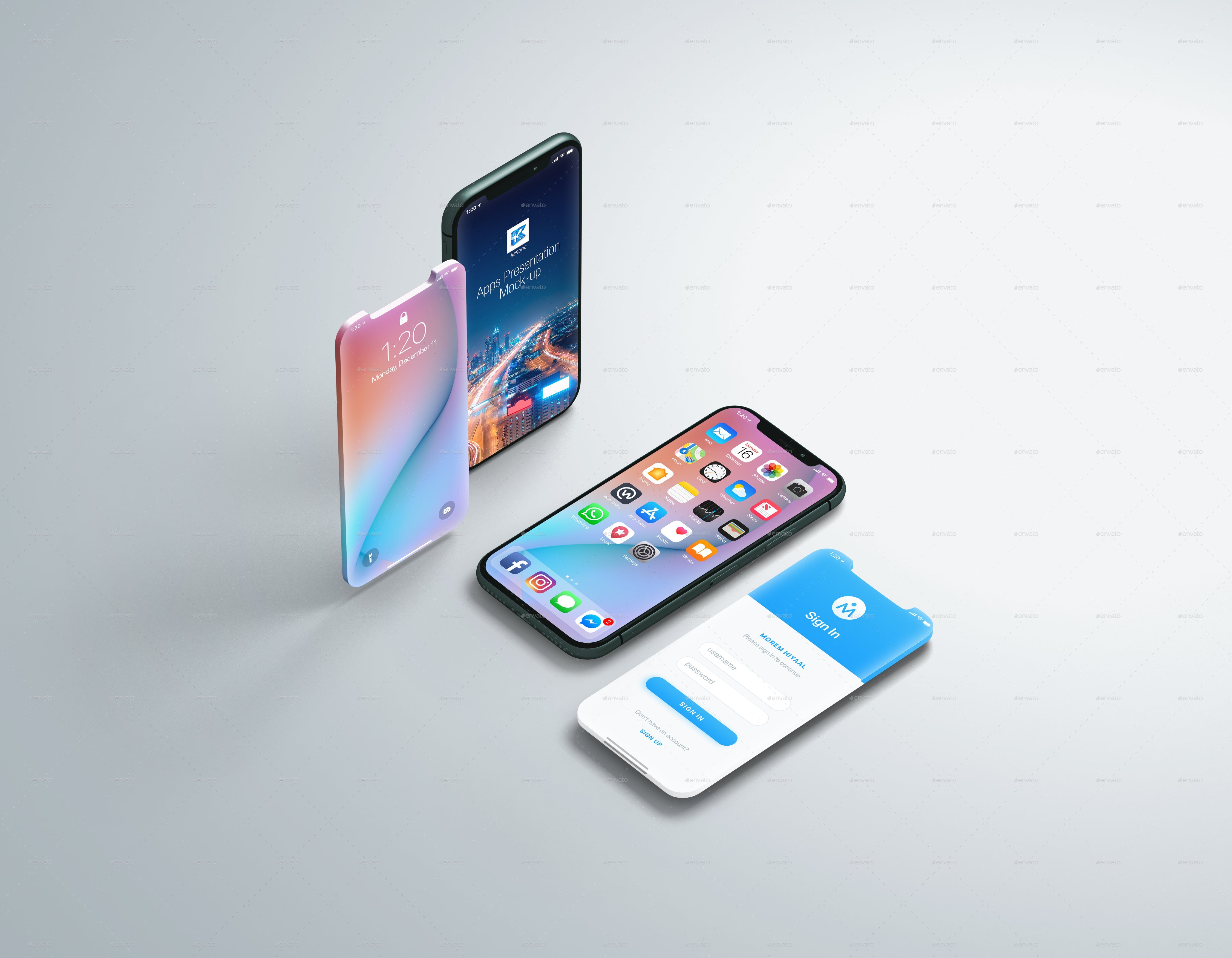 Apps Presentation Mock-up v2, Graphics | GraphicRiver