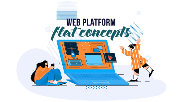 Web platform - Flat Concept, After Effects Project Files | VideoHive
