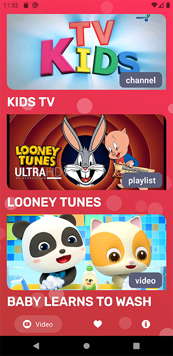 Kids TV (android, youtube) by QODO | CodeCanyon