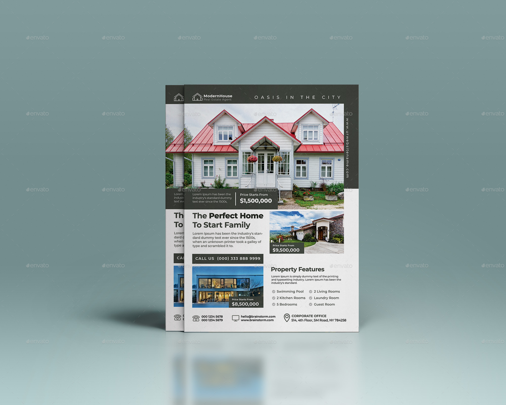 Real Estate Flyer, Print Templates | GraphicRiver