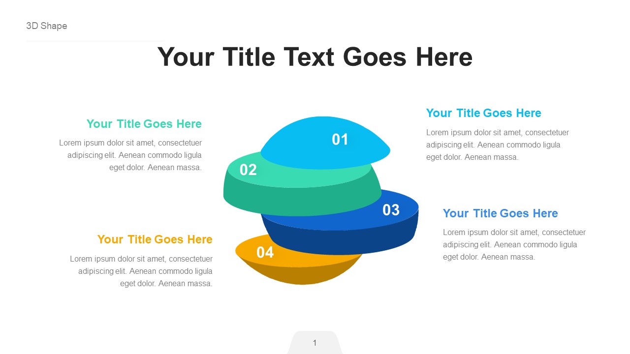 3D Shaped Infographic PowerPoint Presentation Template, Presentation ...