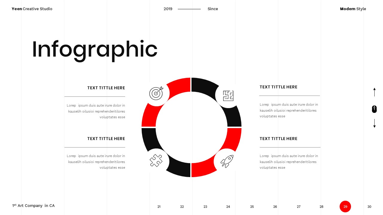 Red – Business Presentation PowerPoint Template, Presentation Templates