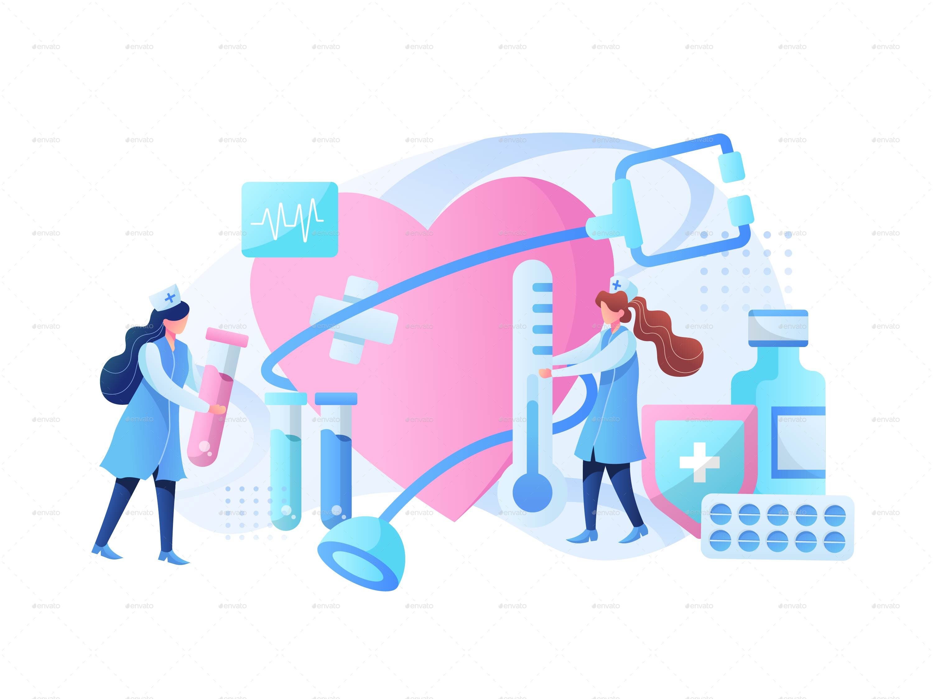 Medical Flat Illustration by slabdsgn | GraphicRiver