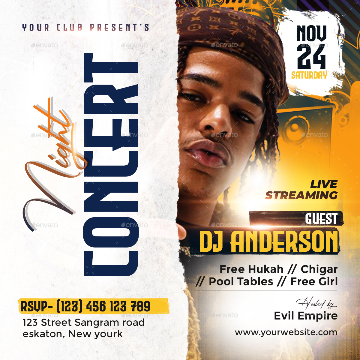 Concert Flyer, Print Templates | GraphicRiver