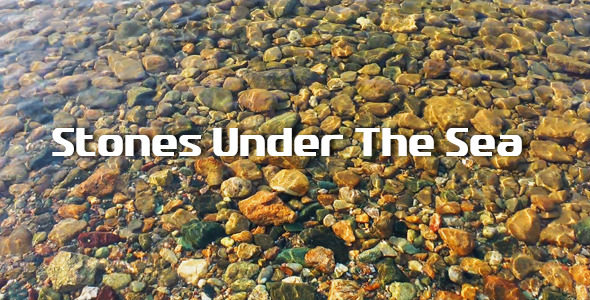 Stones Under The Sea, Stock Footage | VideoHive