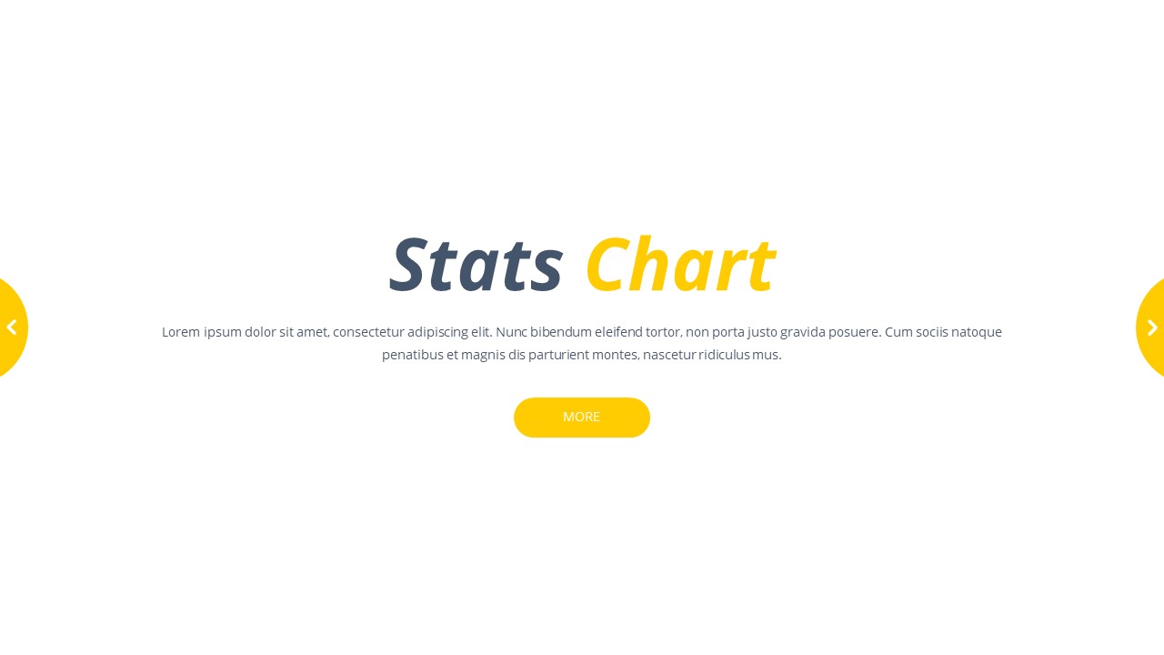 Stats Chart Powerpoint Presentation Template, Presentation Templates