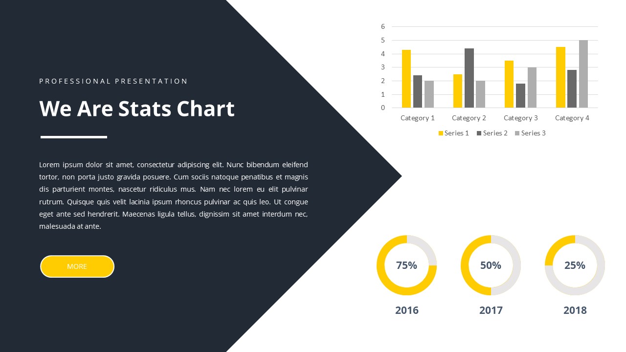Stats Chart Powerpoint Presentation Template by loveishkalsi | GraphicRiver