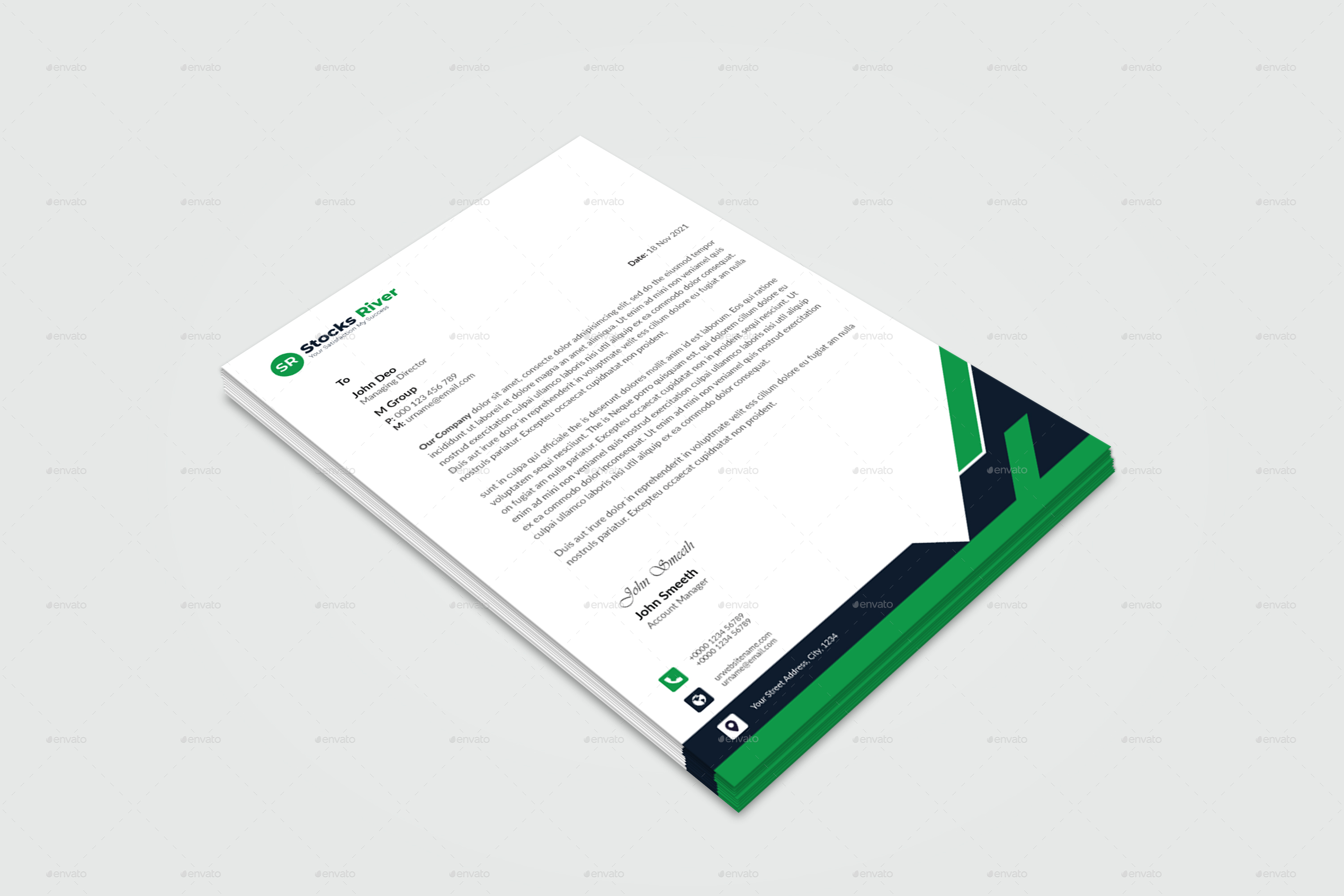 Letterhead, Print Templates | GraphicRiver