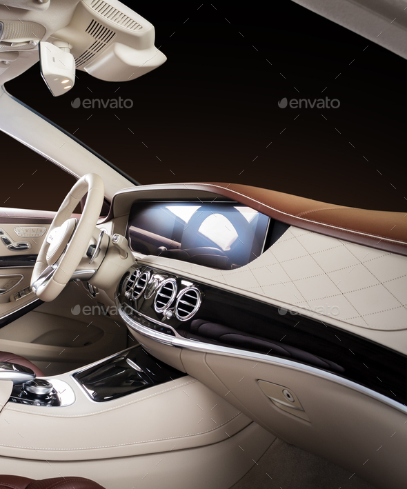 Modern Luxury Car Interior Dashboard Stock Photo by gargantiopa | PhotoDune