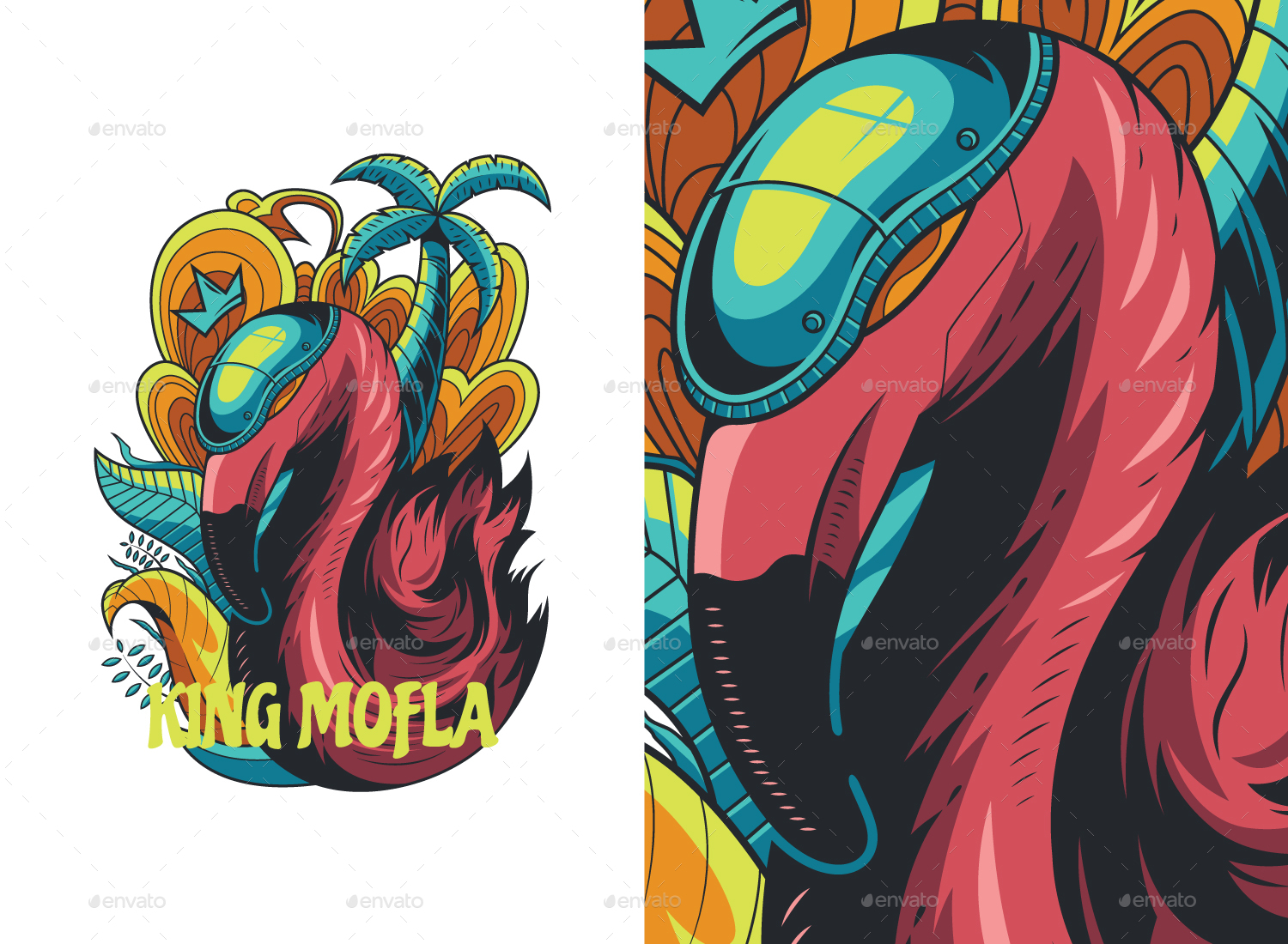 King Mofla T-Shirt Design, T-Shirts | GraphicRiver