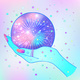 Female Hand Holding Magic Crystal Ball Isolated, Vectors | GraphicRiver