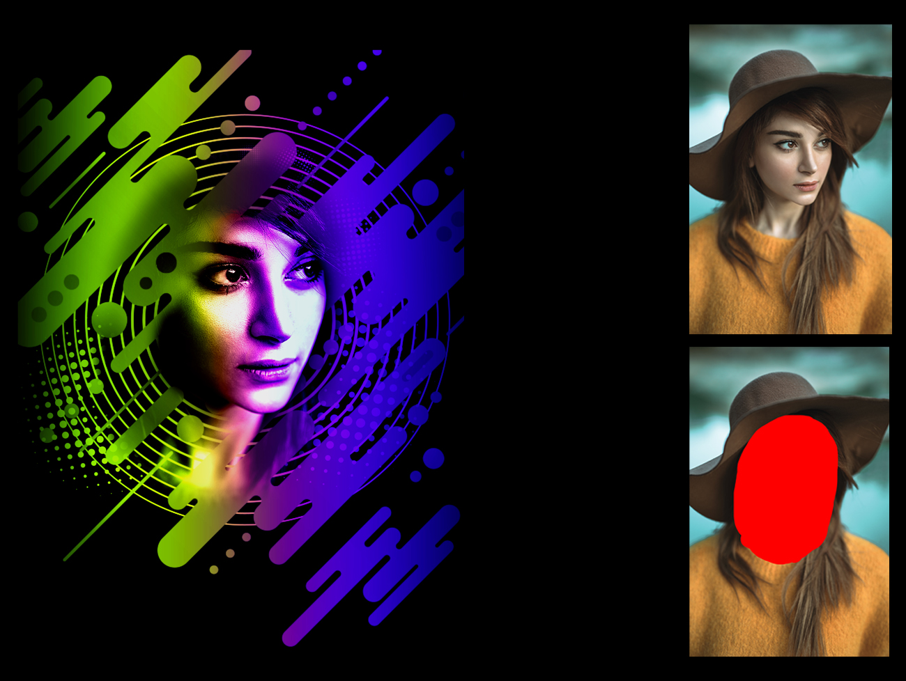 Abstract Portrait Photoshop Action, Add-ons | GraphicRiver