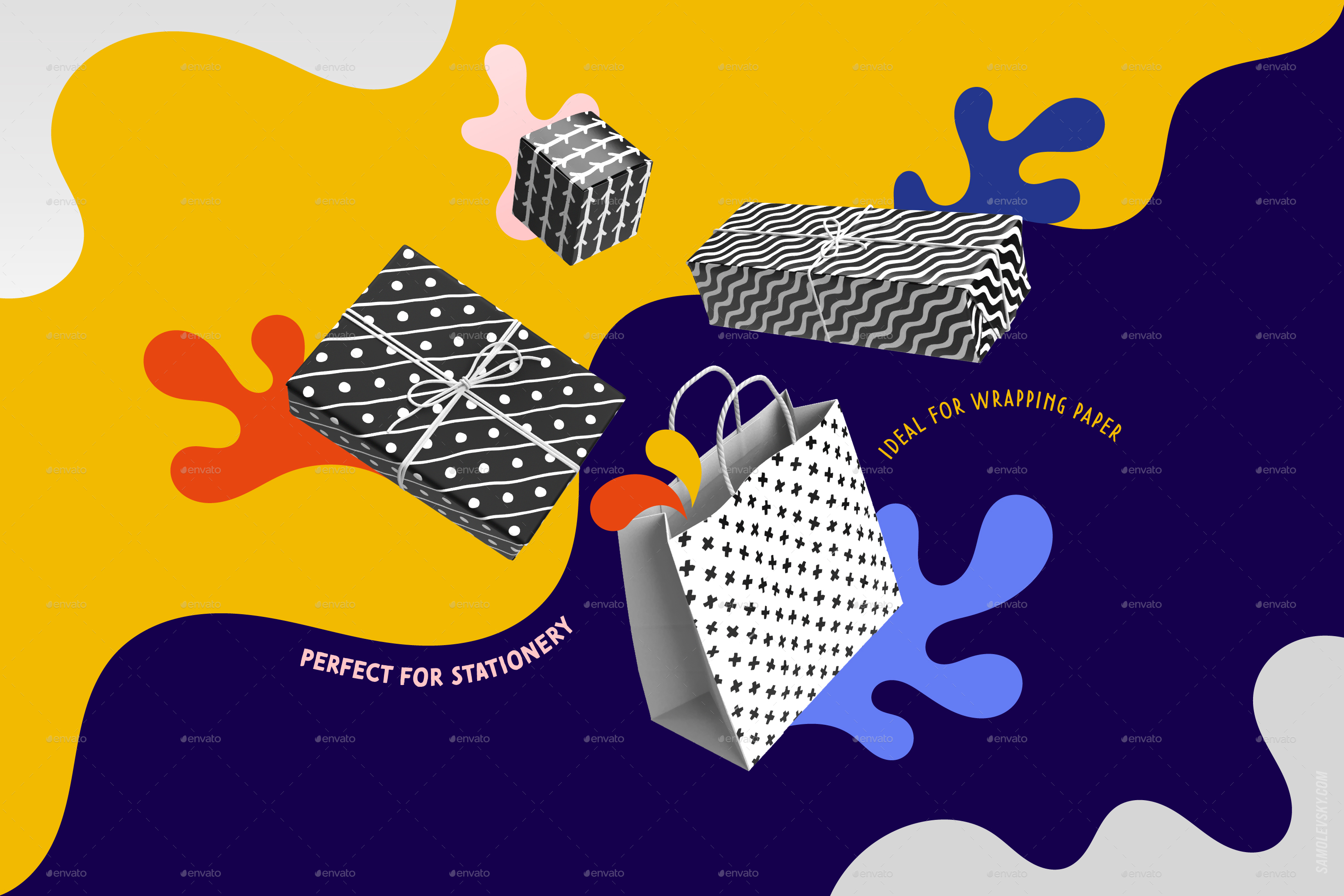 Handmade patterns bundle - 300 seamless patterns, brushes, and shapes ...