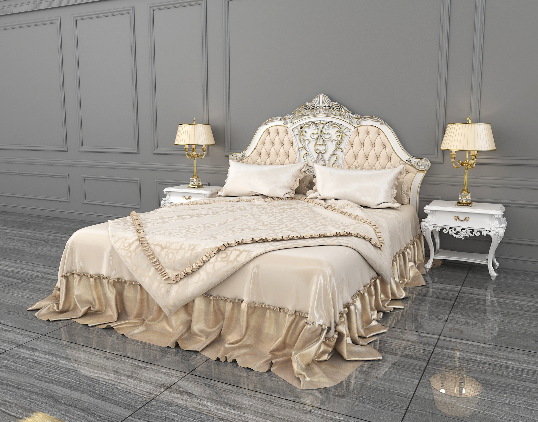 European Style Bed 11 by nhattuankts | 3DOcean