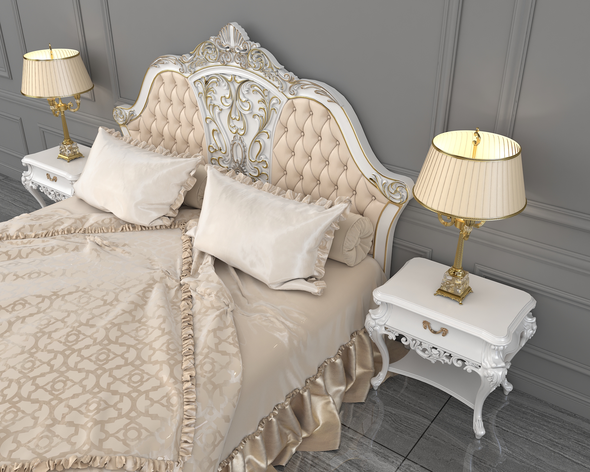 European Style Bed 11 by nhattuankts | 3DOcean