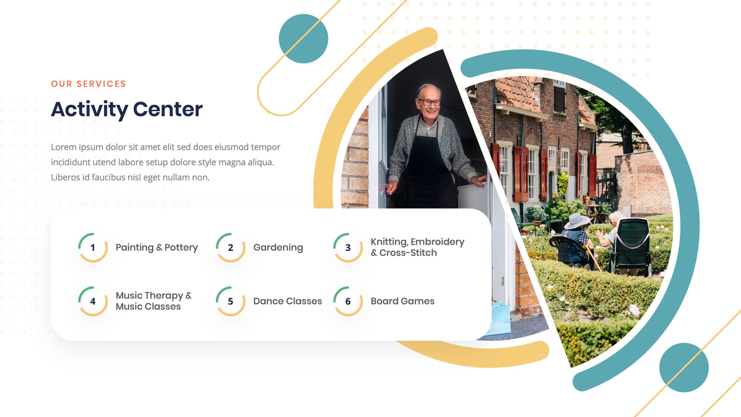 Senior Care Center PowerPoint Template, Presentation Templates ...