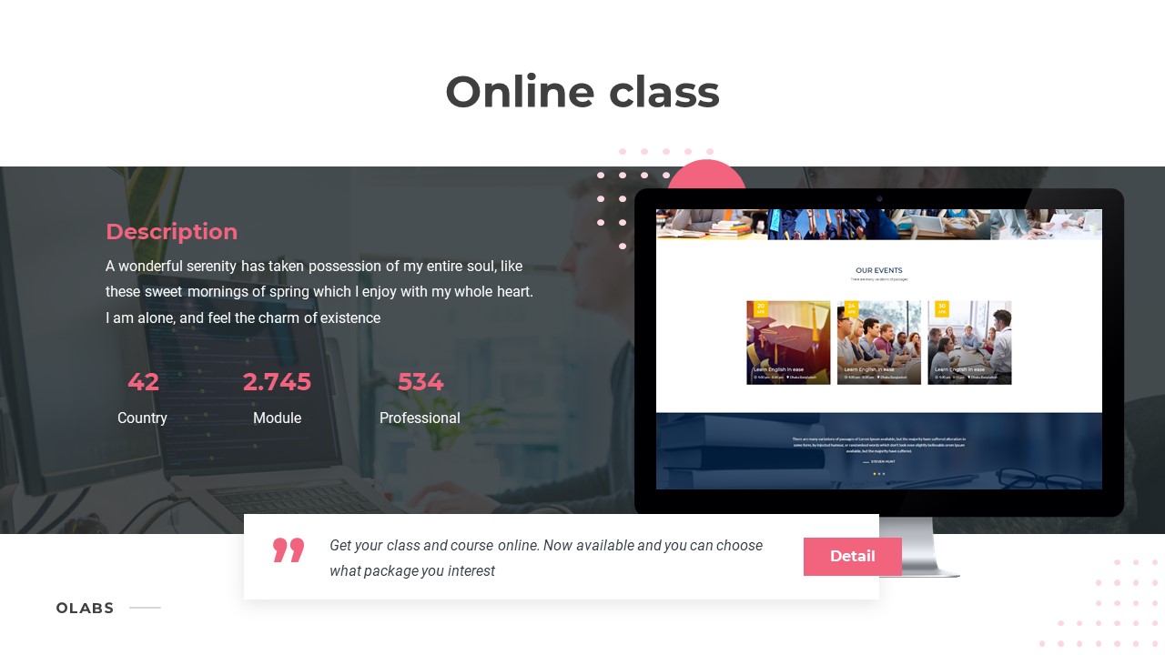 Olabs - Online Course Powerpoint Template, Presentation Templates ...