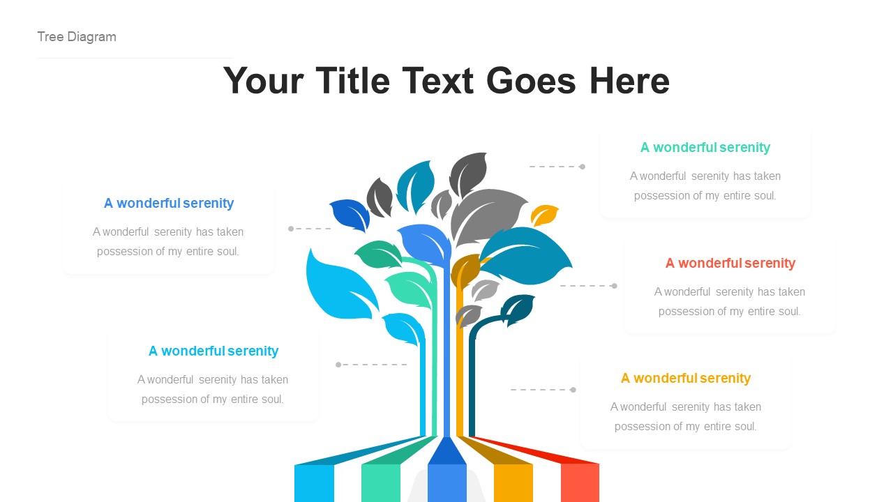 Tree Infographic Powerpoint Presentation Template, Presentation Templates