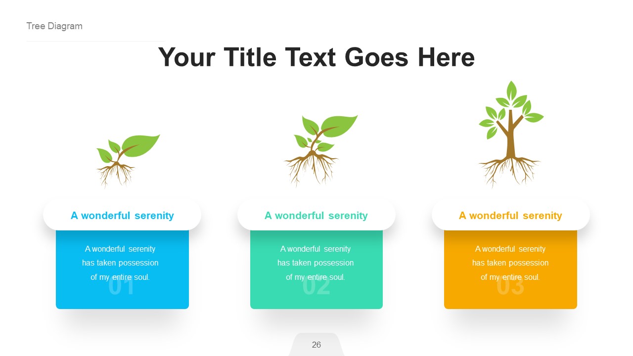 Tree Infographic Powerpoint Presentation Template, Presentation Templates