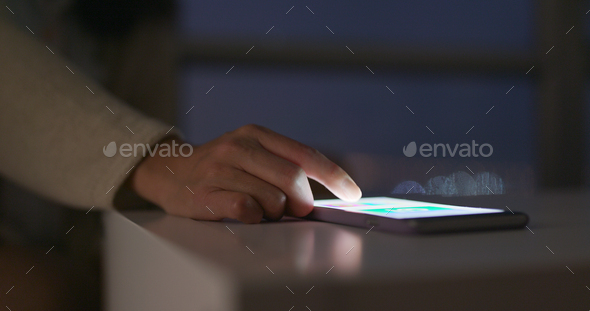 Use of mobile phone at night Stock Photo by leungchopan | PhotoDune