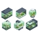Isometric Goldfish in the Freshwater Aquarium and, Vectors | GraphicRiver