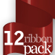12 Ribbon Package (suitable 960 Grid System), Vectors | GraphicRiver