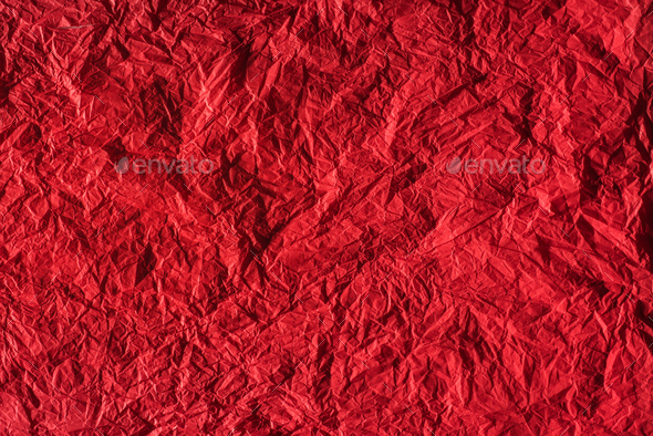 blank crumpled red paper texture Stock Photo by LightFieldStudios ...