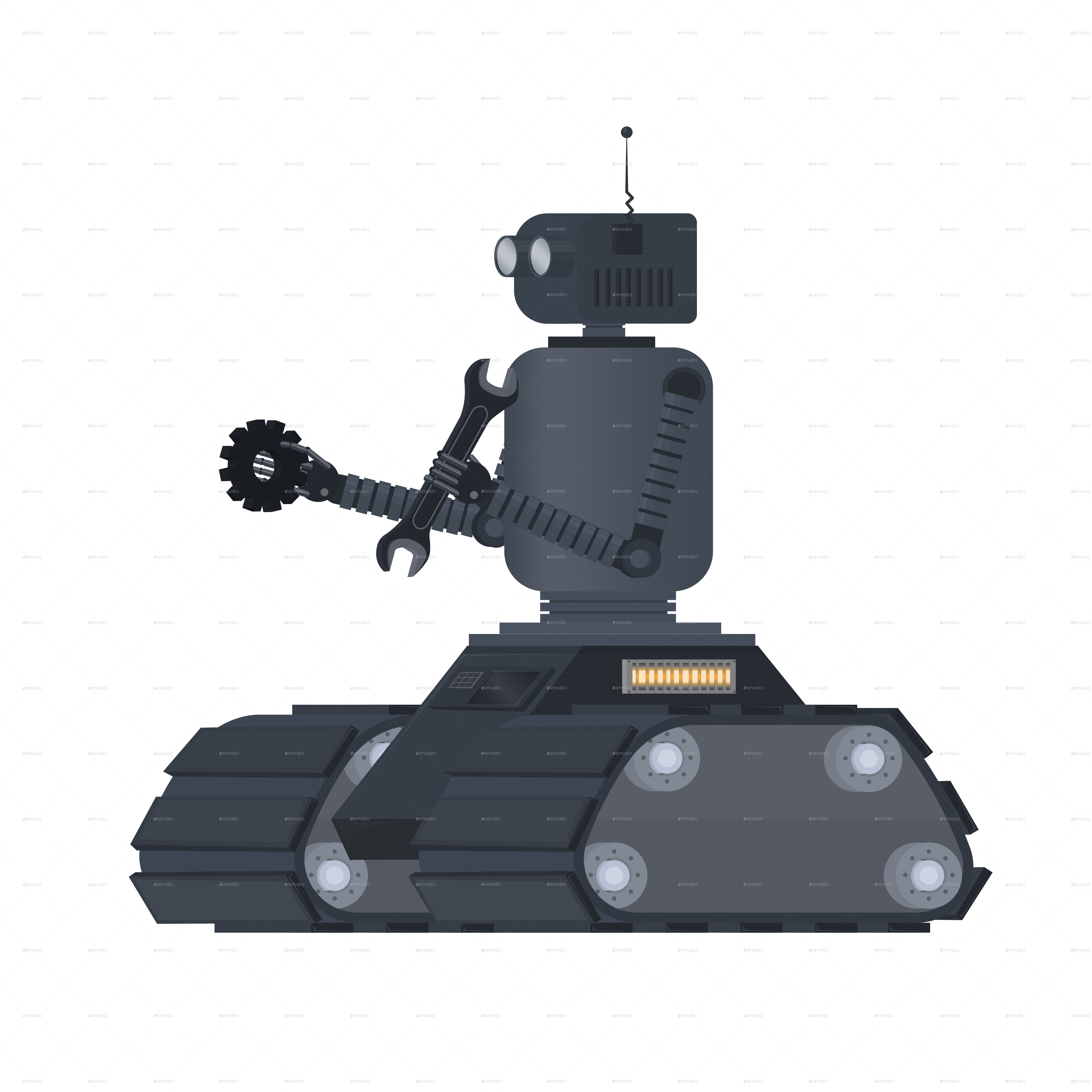 Cartoon Robot, Vectors | GraphicRiver